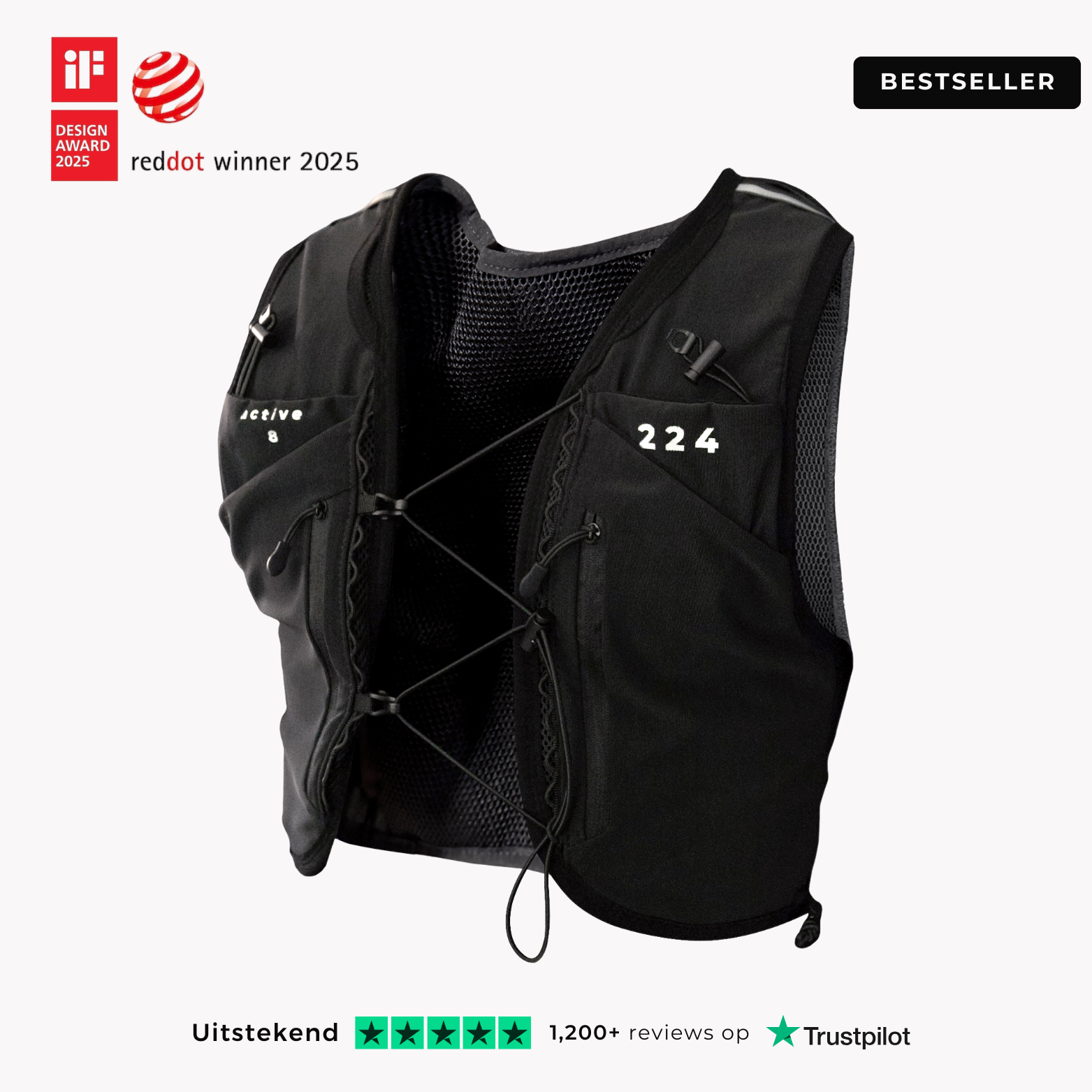 224 Ultra Sense Pro 3 Hardloopvest | Unisex – 224 The Label